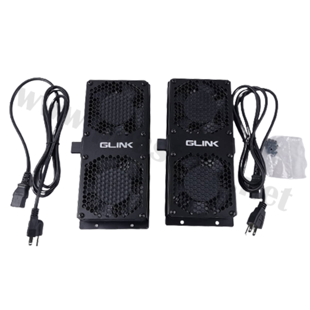 พัดลมระบายความร้อนสำหรับติดตั้งเข้ากับตู้แร็ค 2 Way Cooling Fan Glink ...
