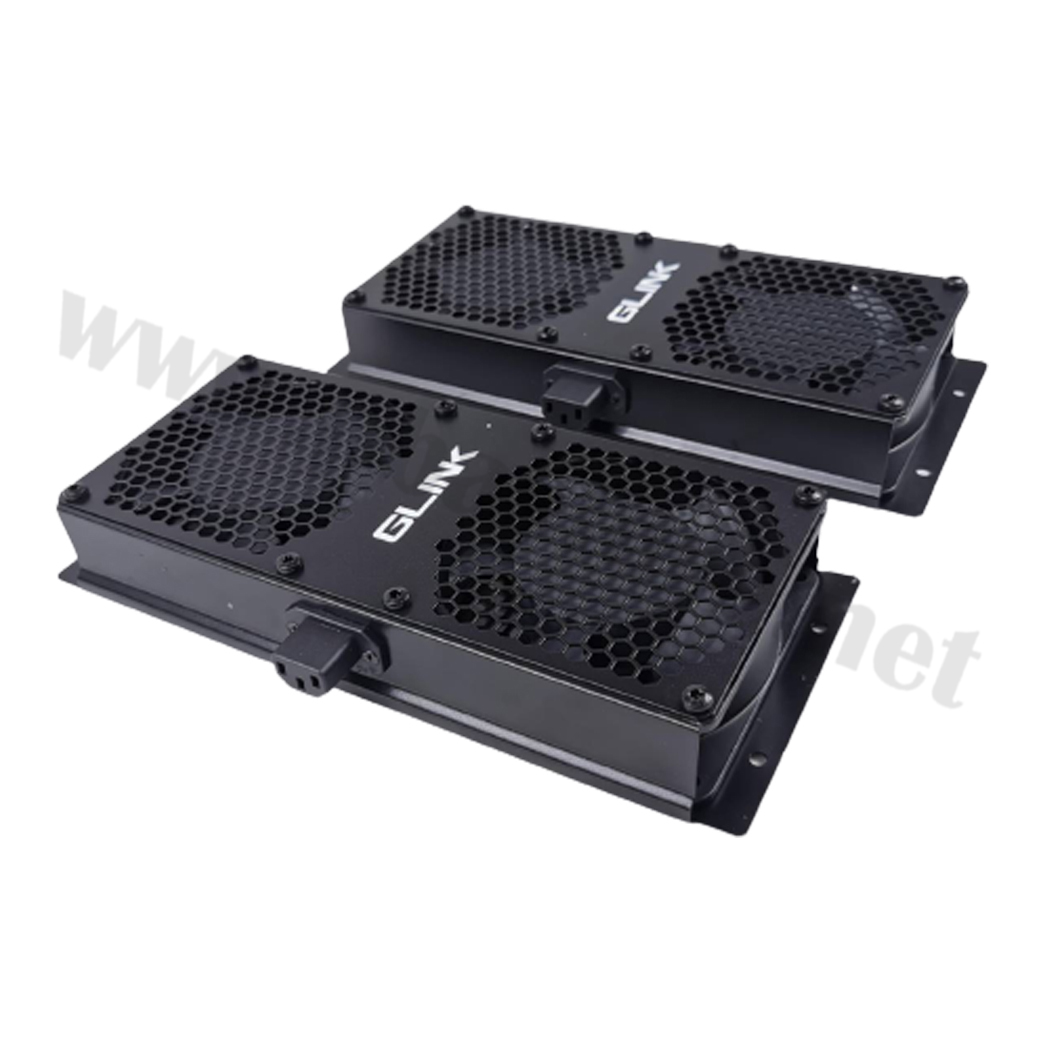 พัดลมระบายความร้อนสำหรับติดตั้งเข้ากับตู้แร็ค 2 Way Cooling Fan Glink ...