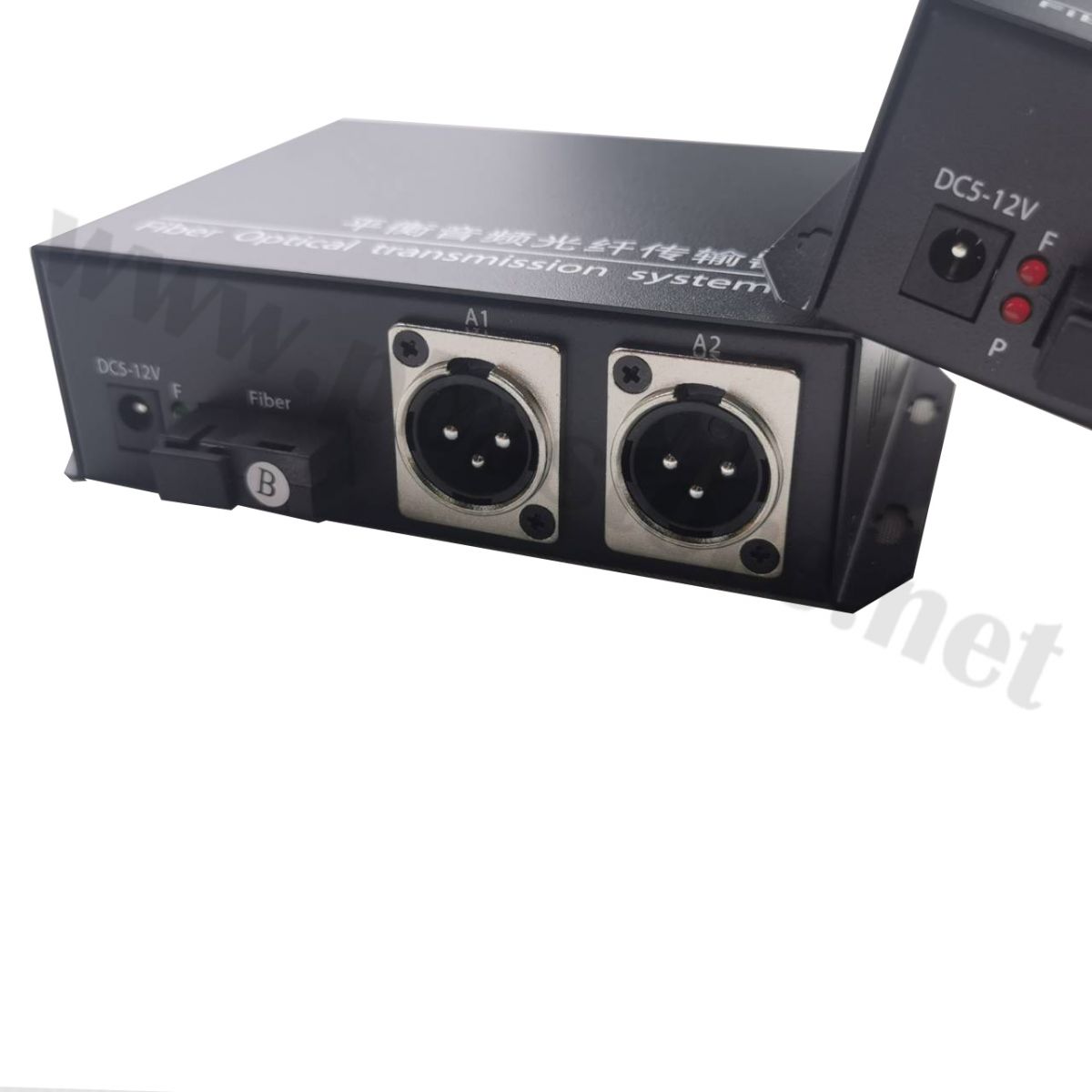 1-way (XLR) Unidirectional Audio Fiber Optic Extender 2CH เป็นอุปกรณ์ ...