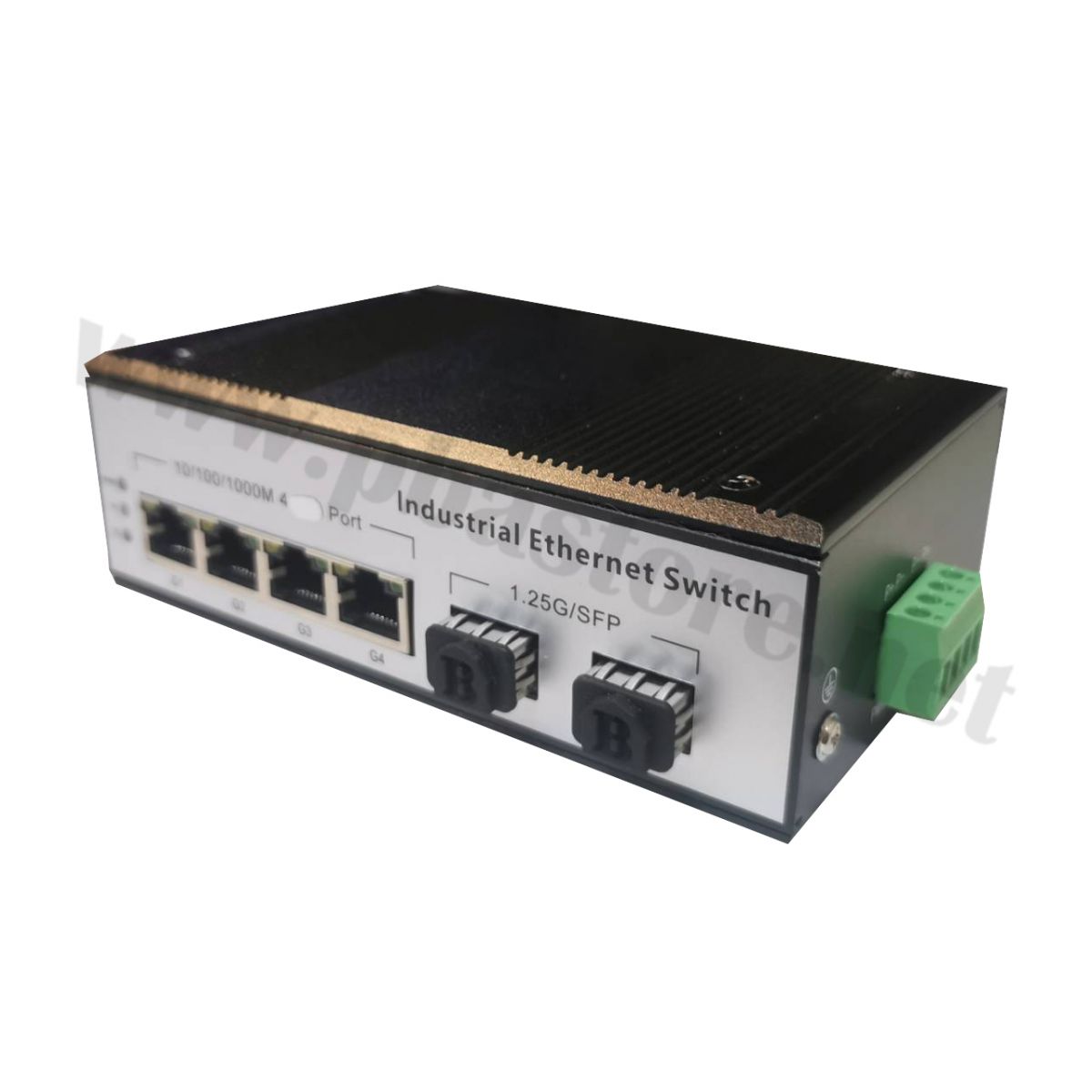 GIGABIT INDUSTRIAL SWITCH HUB 6 Port (4GE LAN +2SFP) 10/100/1000M ...
