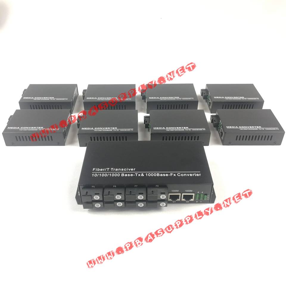 SFP Switch 4Port Fiber + LAN 2Port Gigabit 10/100/1000Mbps