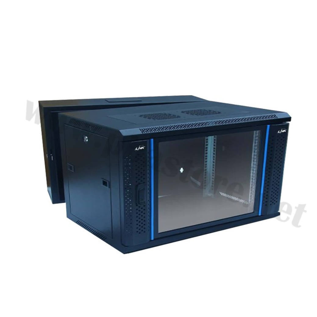 ตู้ Wall Rack 19 นิ้ว 6U (60x60x37cm) INTERLINK รุ่น CW2-60606G ใช้ ...