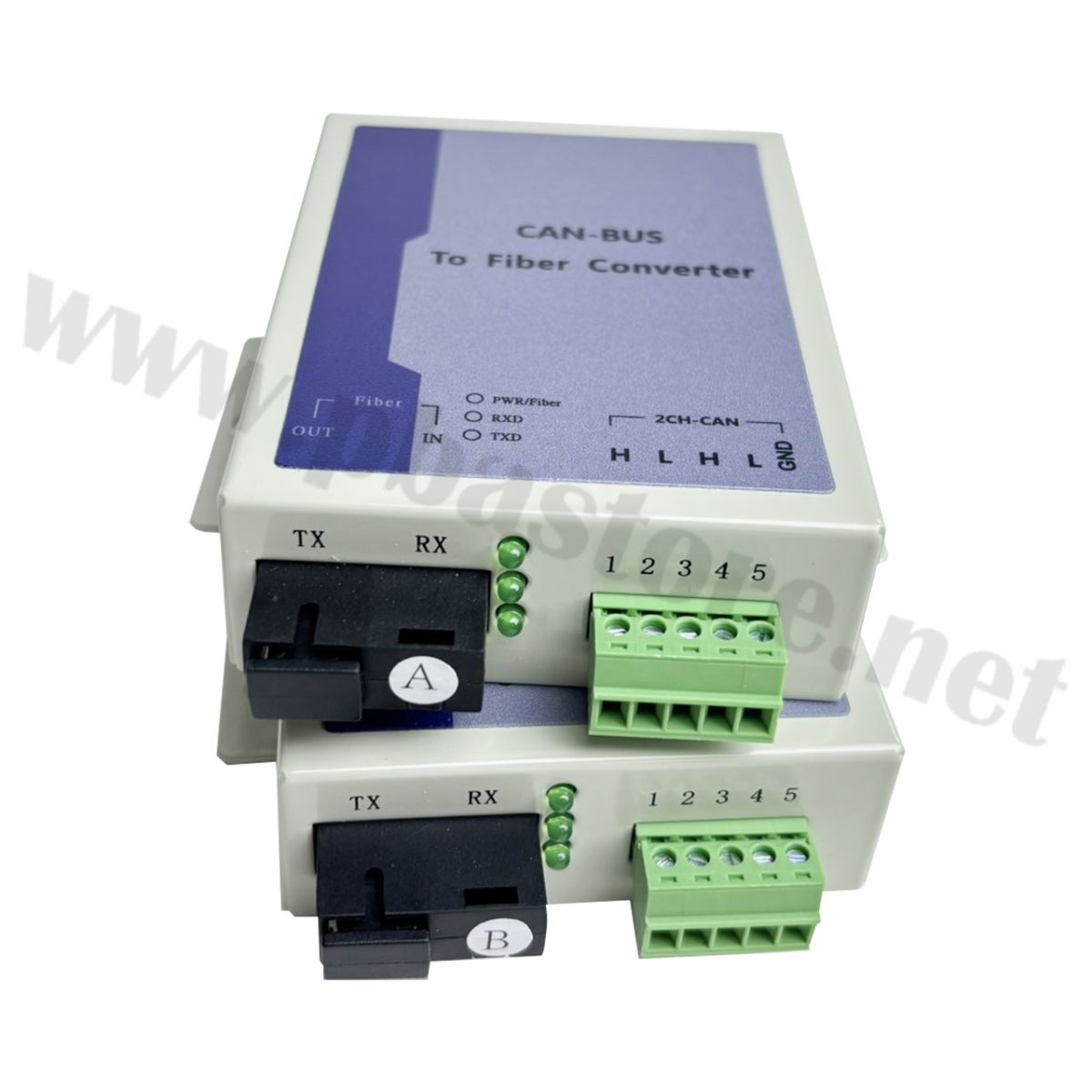 Can Bus To Fiber Optic Converter 2CH 20KM คืออุปกรณ์สำหรับแปลงสัญญาณจาก ...