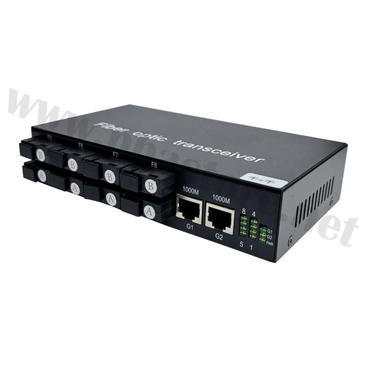 Fiber Switch SC 8Port (B4)(A4) 10/100/1000M 2RJ45 GIGABIT 3KM เป็น ...