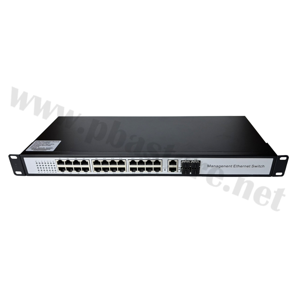 Gigabit switch 24 Port + 2 Uplink + 4 SFP L2 Web Managed/1U เป็นสวิตช์ ...