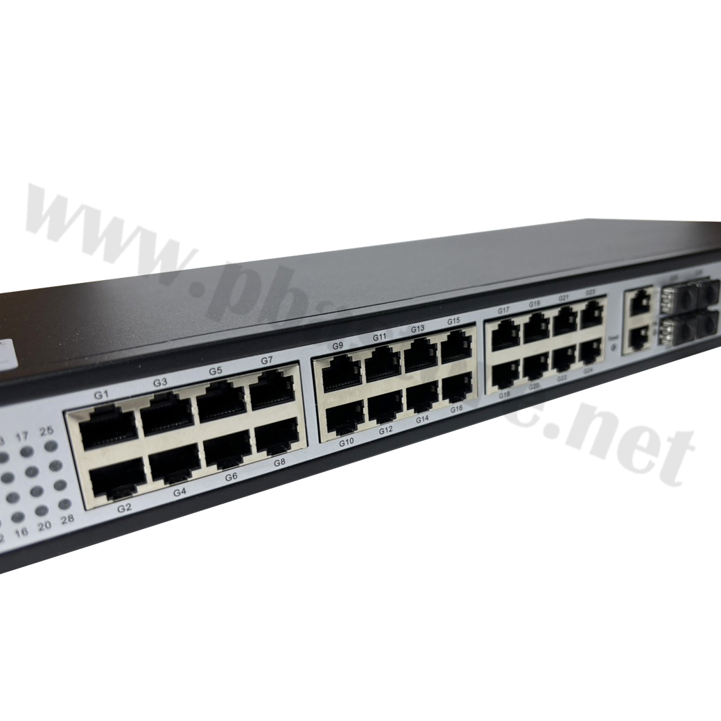 Gigabit switch 24 Port + 2 Uplink + 4 SFP L2 Web Managed/1U เป็นสวิตช์ ...