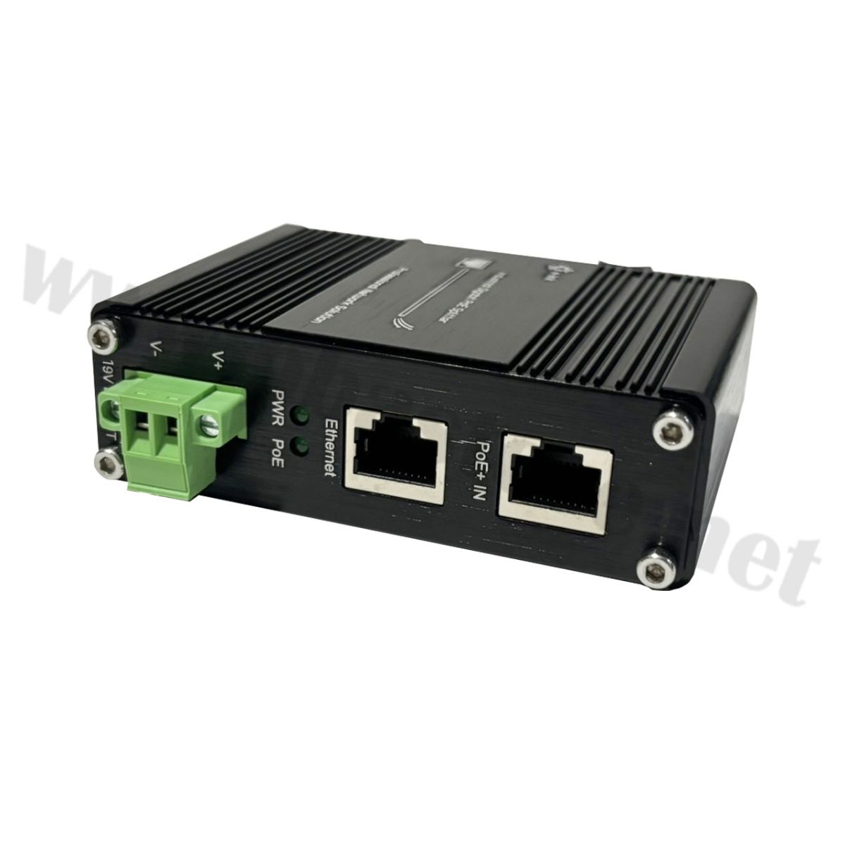 Gigabit Industrial POE+ Splitter Output Voltage 19V DC/20W Standalone ...
