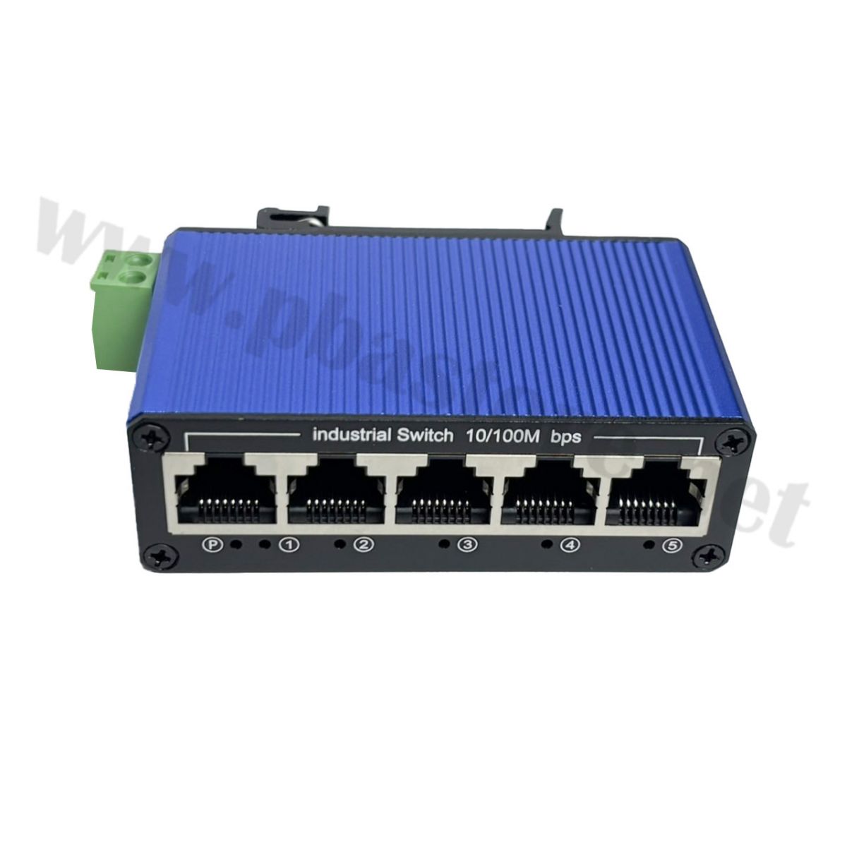 MINI Industrial Switch HUB 5 Port RJ45 10/100M DIN Rail Mounting ...